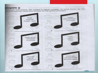 MAPEH 6 MUSIC PPT Q4 - Timbre: the tone color of music | PPTX