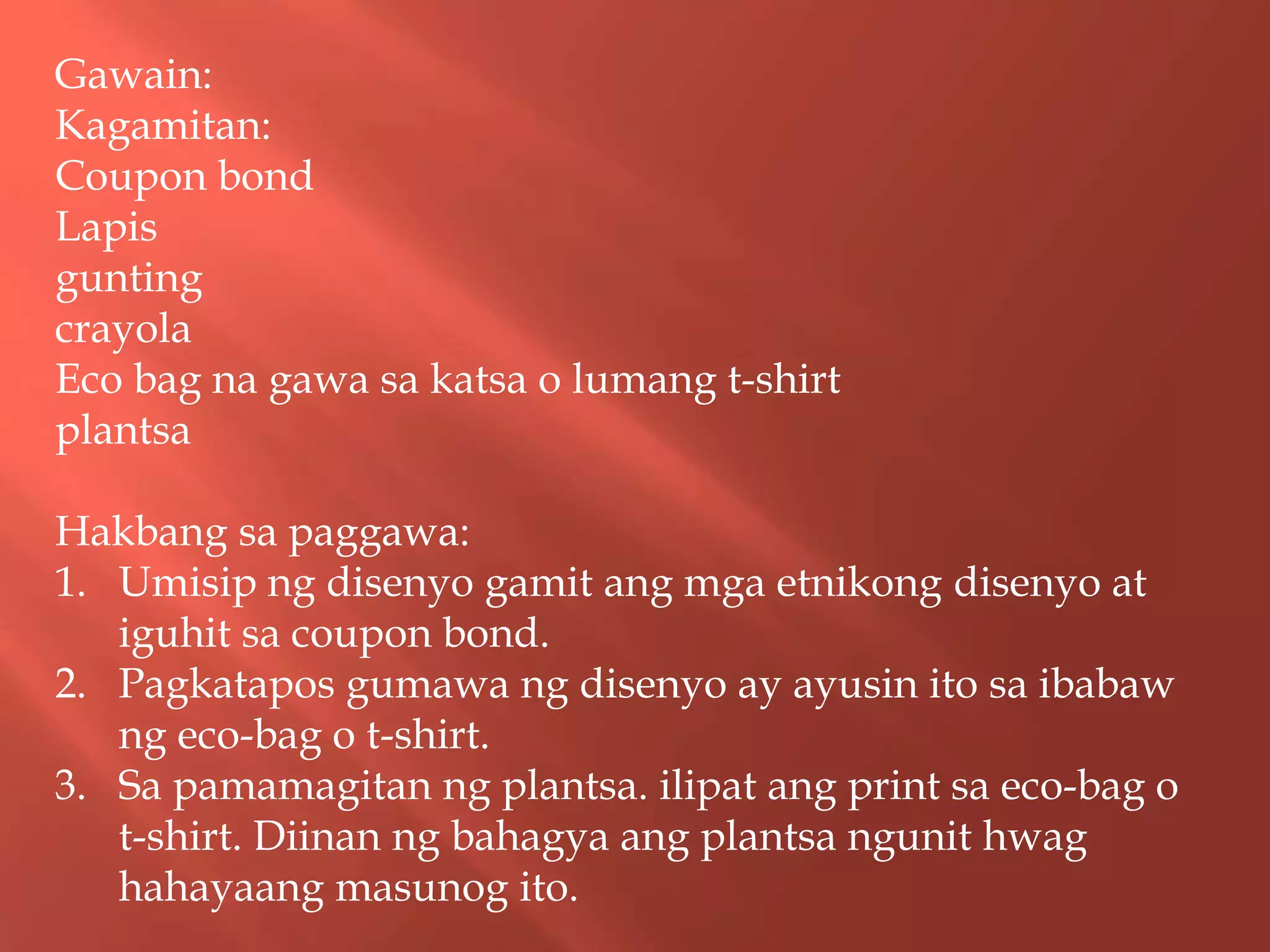 MAPEH 6 PPT Q3 - ARTS - Aralin 2 - Contrast ng Pakurba at Tuwid na ...