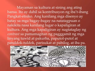 MAPEH 6 PPT Q3 - ARTS - Aralin 2 - Contrast ng Pakurba at Tuwid na ...