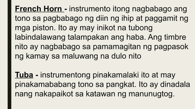 MAPEH 6 PPT Q3 - MUSIC - Musical Instruments Part 1.pptx