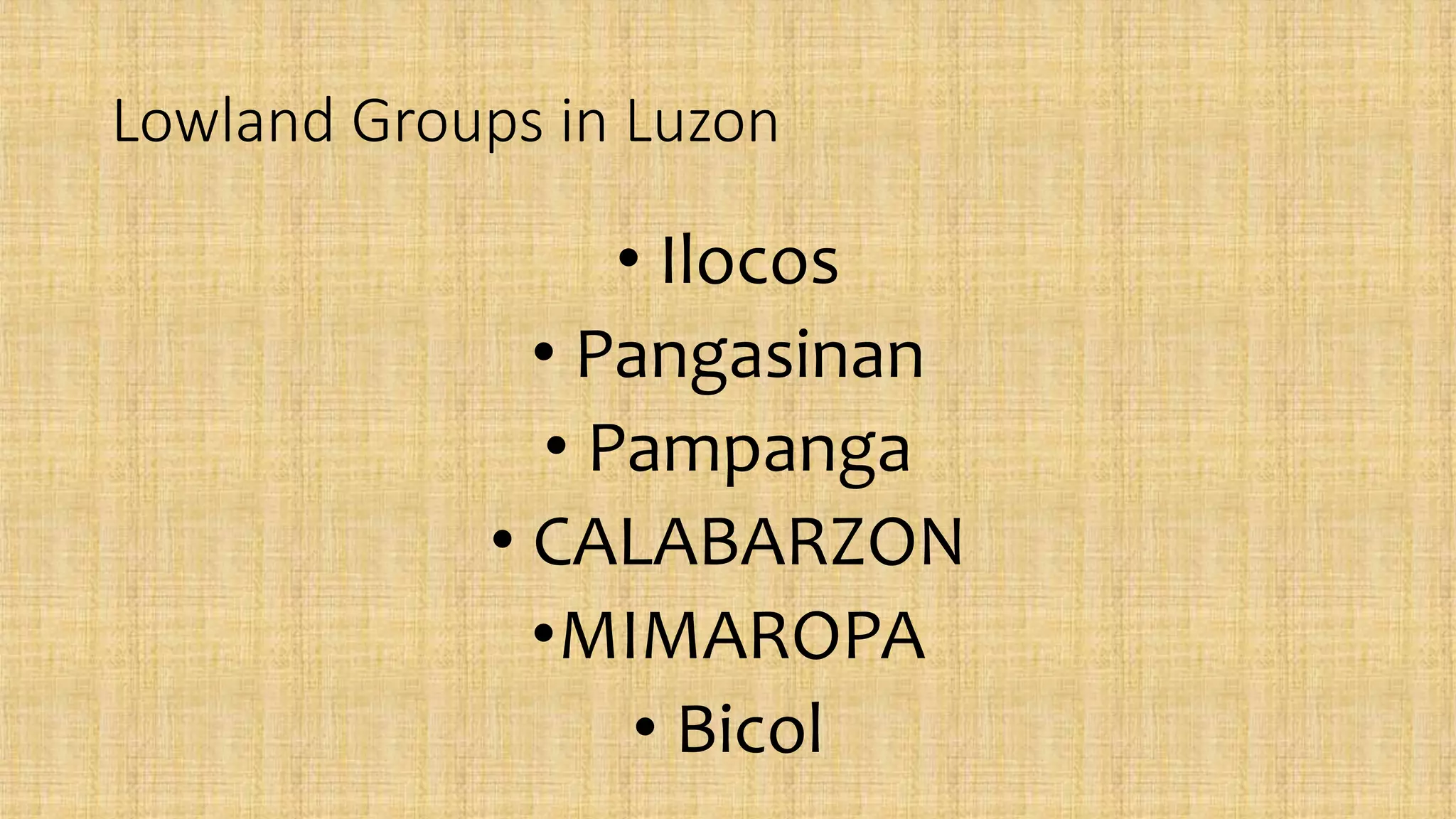 Mapeh 7 Music of the Lowland Luzon | PPTX
