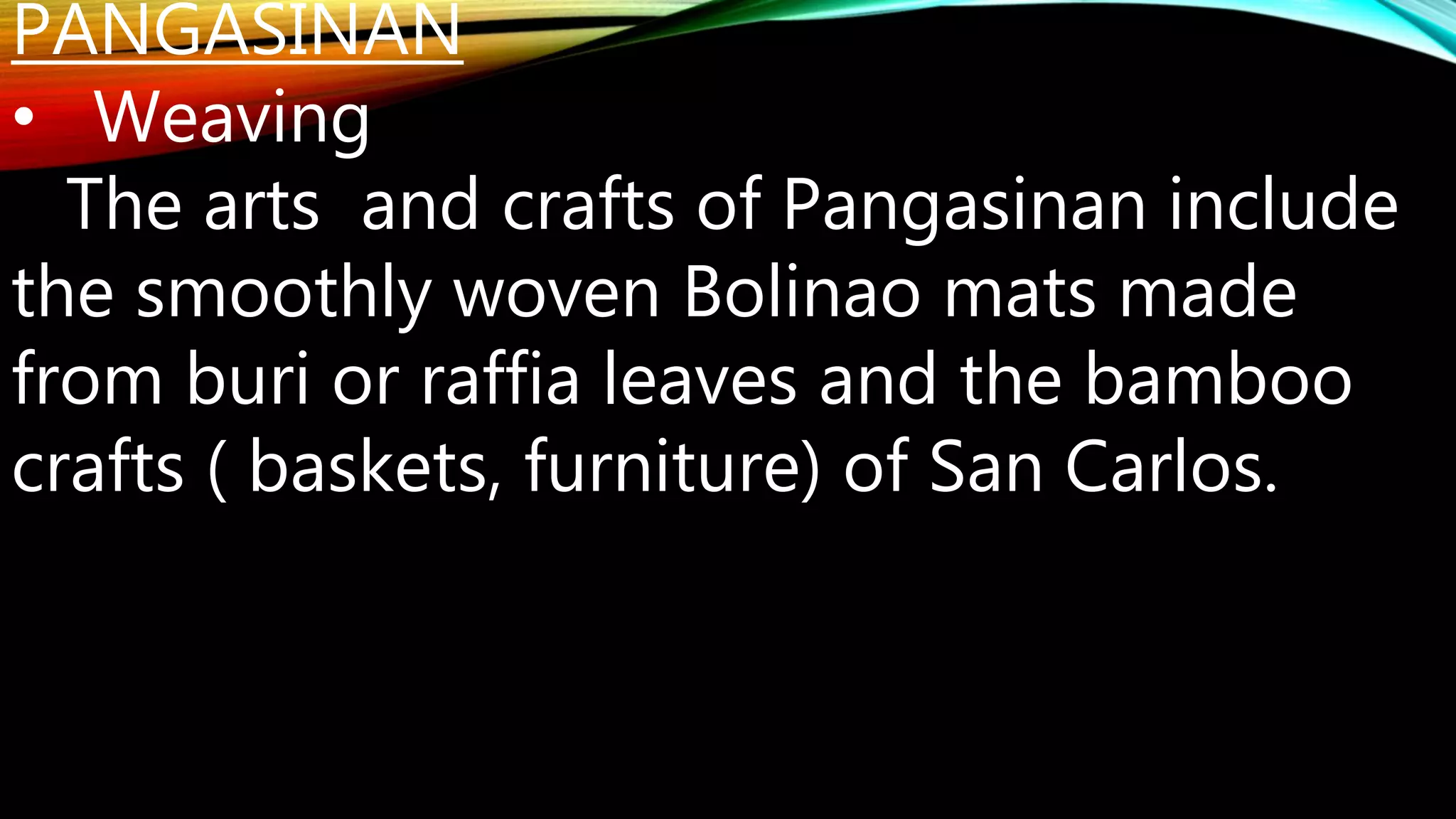 Arts and Crafts of Luzon ( Highlands and Lowlands ) | PPTX