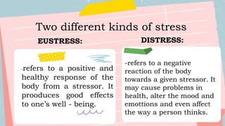 MAPEH 7 MENTAL HEALTH AND UNDERSTANDING STRESS | PPTX