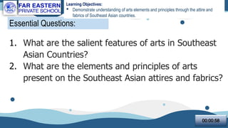 MAPEH 8 Day 1 - Southeast Asian Attire and Fabric | PPTX