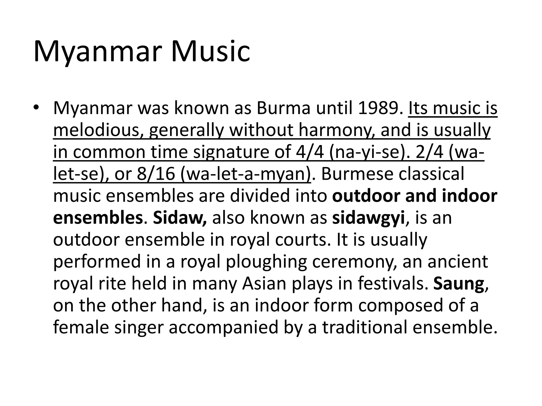 Mapeh 8 music cambodia & myanmar | PPTX