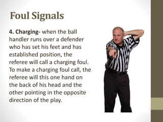 MAPEH9-Hand-Signals-in-Basketball-Officiating.pptx | Basketball | Sports