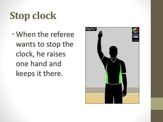 MAPEH9-Hand-Signals-in-Basketball-Officiating.pptx | Basketball | Sports