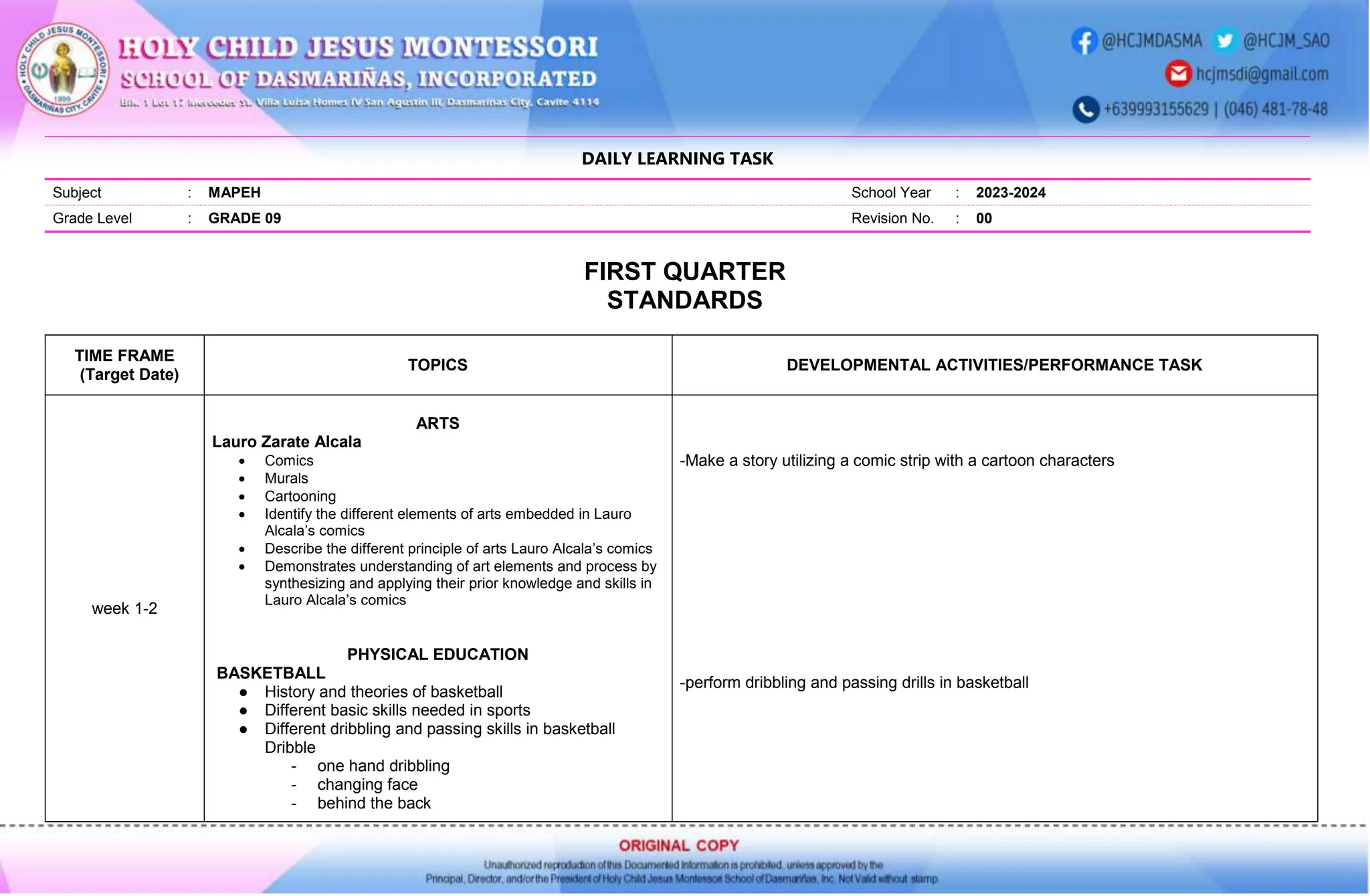 MAPEH 9 LEARNING GUIDE.docxxxxxxxxxxxxxx | DOCX