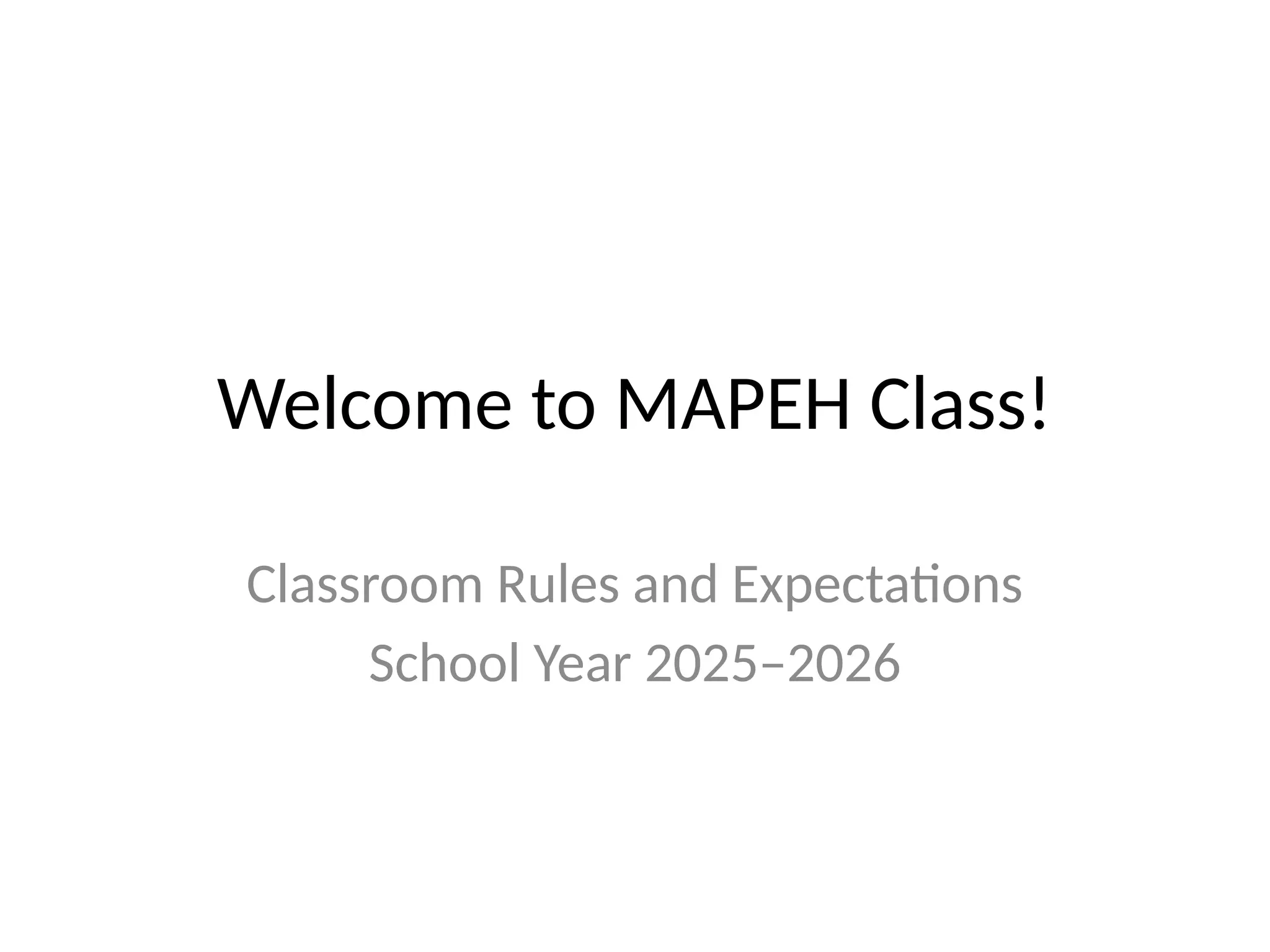 Classroom Rules Presentation for day 1 of school | PPTX