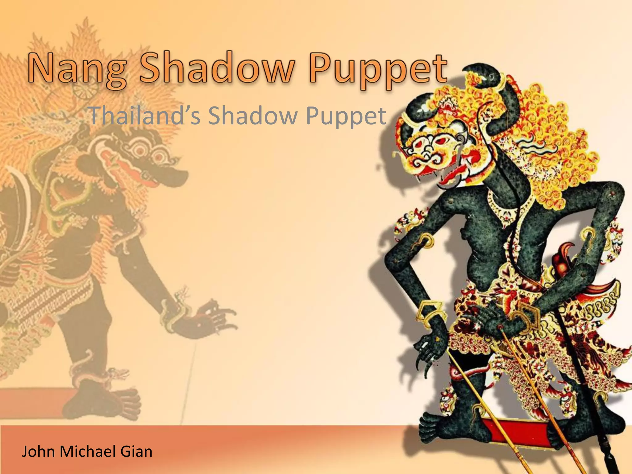 Nang Shadow Puppet - Mapeh Grade 8 Q4 | PDF