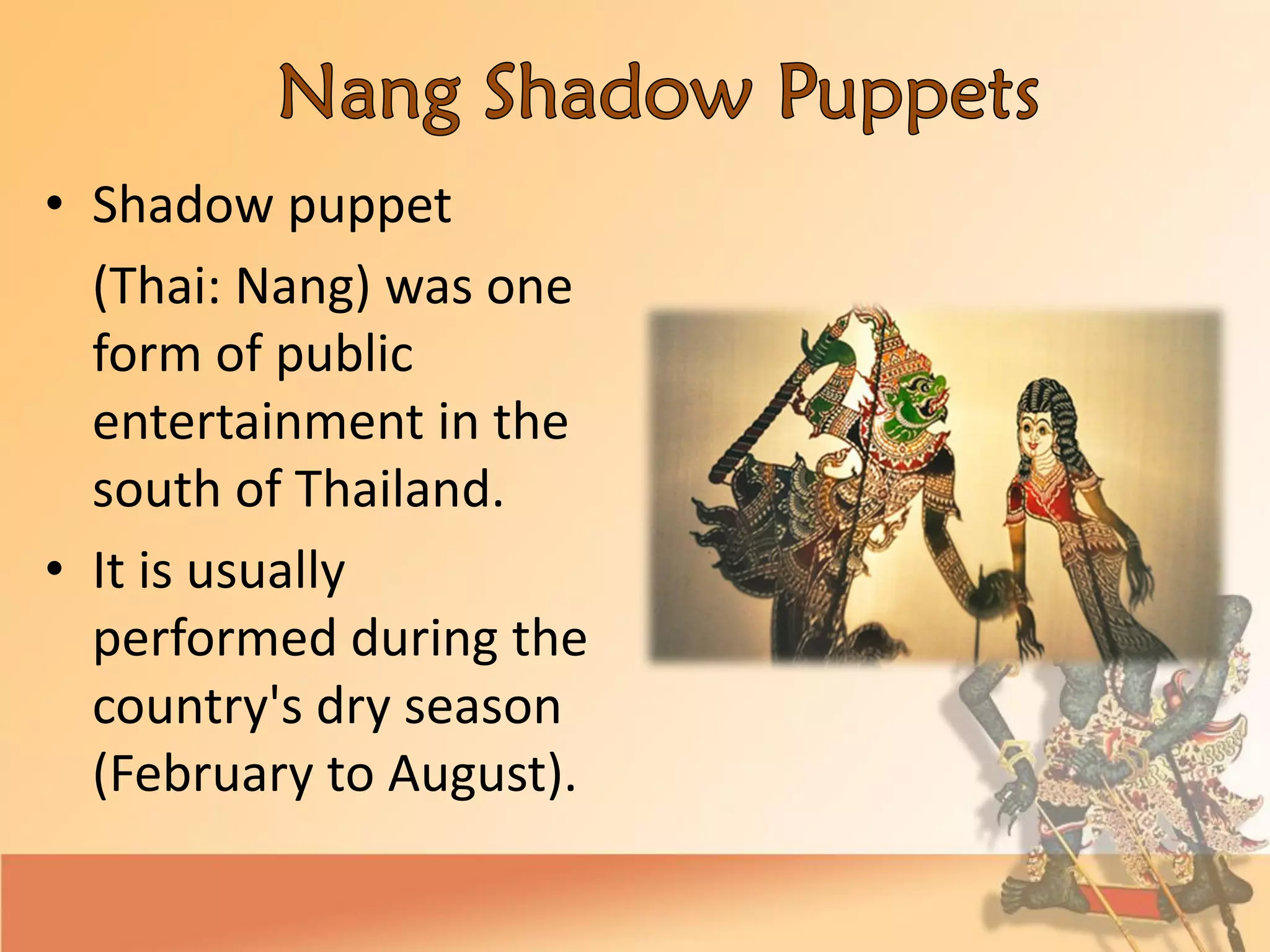 Nang Shadow Puppet - Mapeh Grade 8 Q4 | PDF