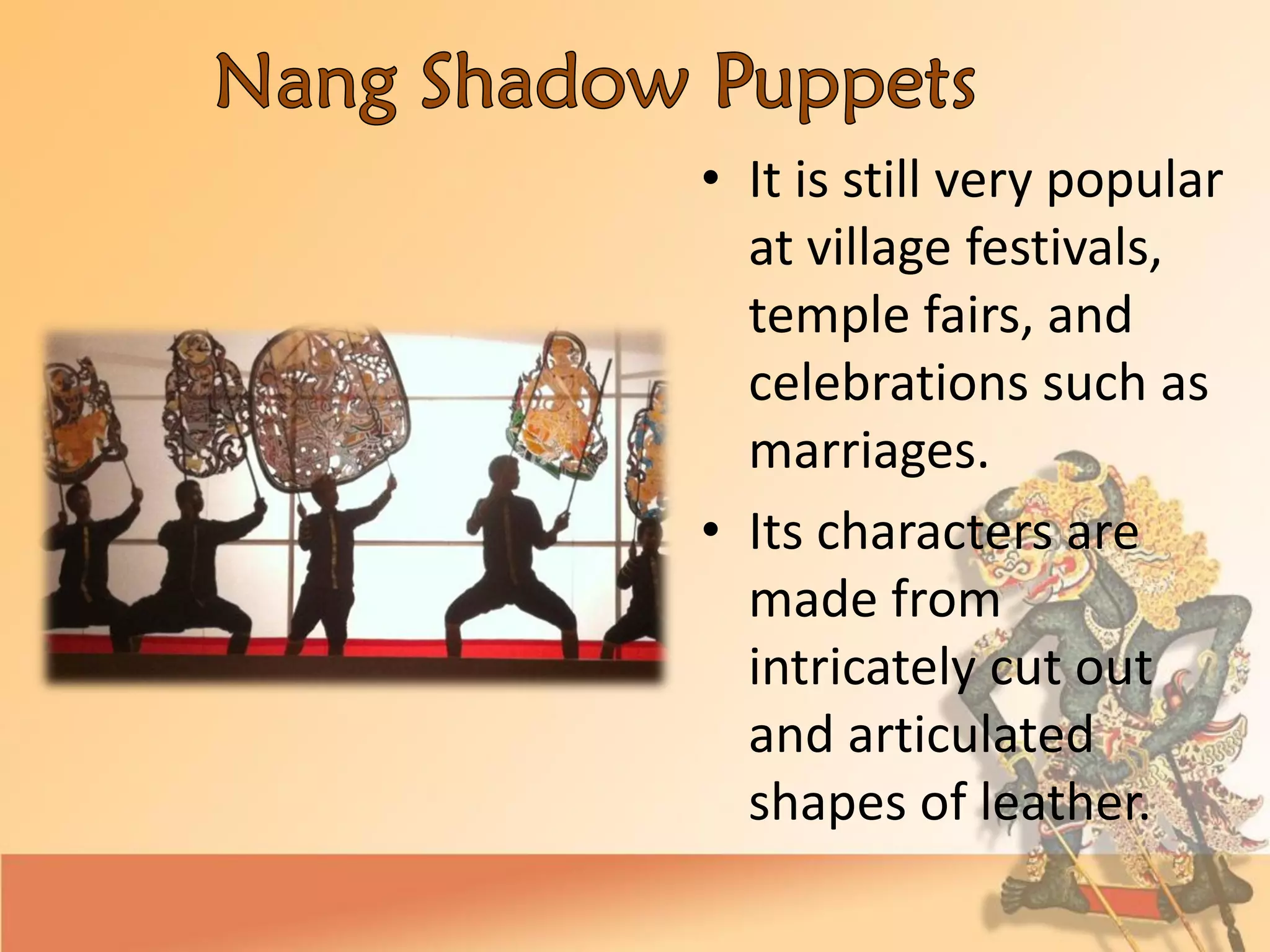 Nang Shadow Puppet - Mapeh Grade 8 Q4 | PDF