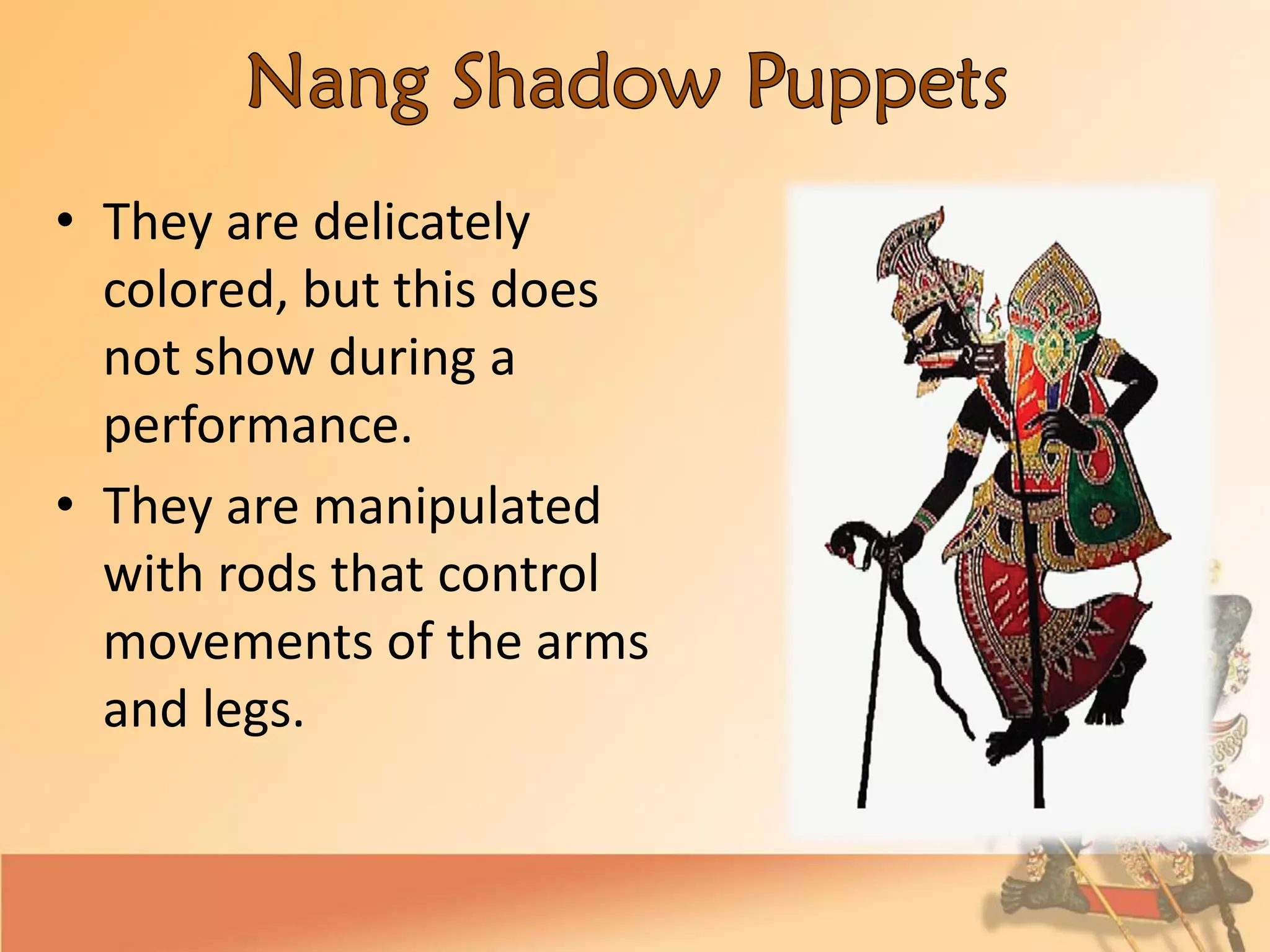 Nang Shadow Puppet - Mapeh Grade 8 Q4 | PDF