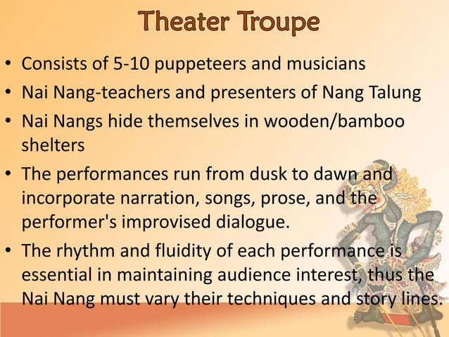 Nang Shadow Puppet - Mapeh Grade 8 Q4 | PDF