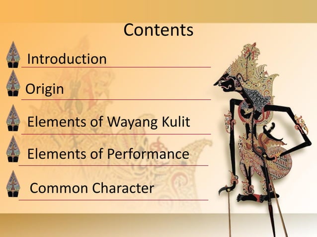 Wayang Kulit - Mapeh Grade 8 Q4 | PDF | Hinduism | Religion & Spirituality