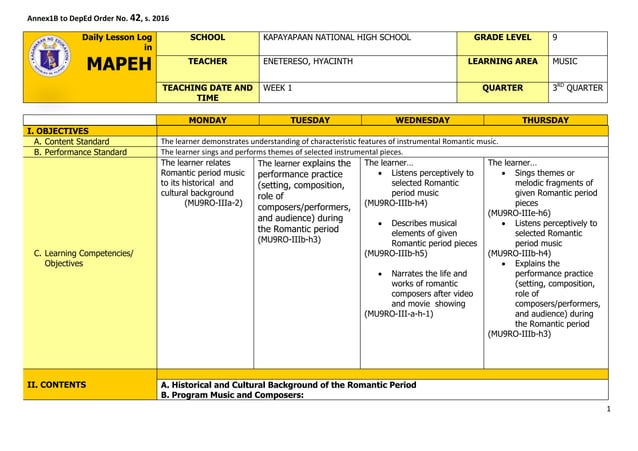 MAPEH GRADE 9 DLL_updated.pdf