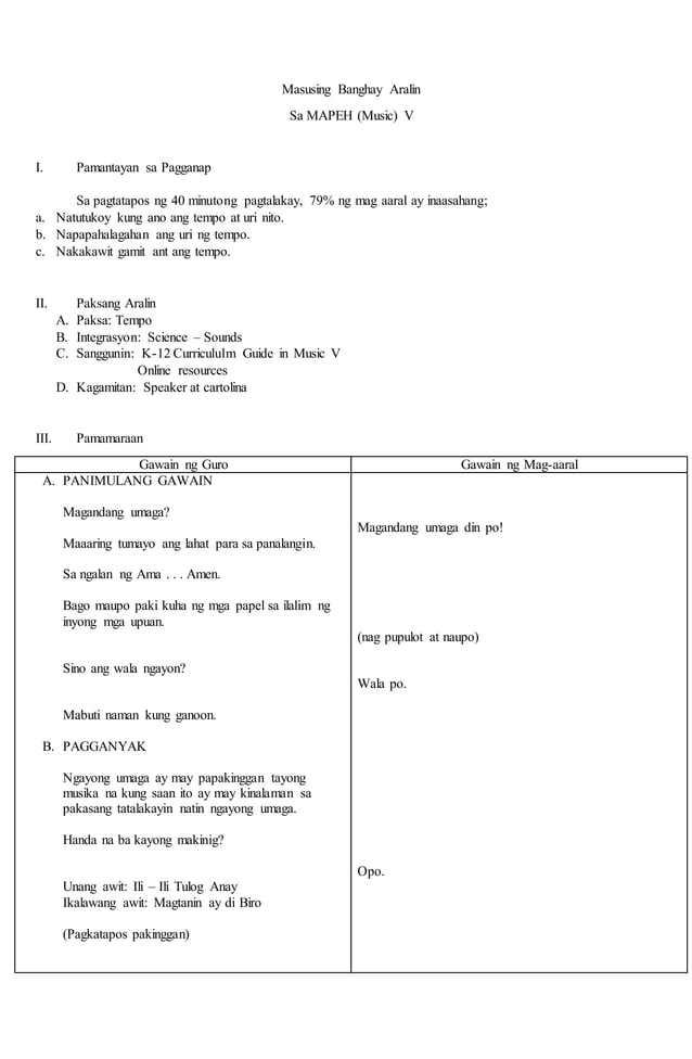 Detailed Lesson Plan In MAPEH V Music detailed-lesson-plan-in-mapeh-v-music