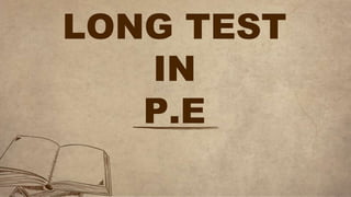MAPEH (P.E) Long Test.pptx 1st quarter -Swimming and Arnis | PPT