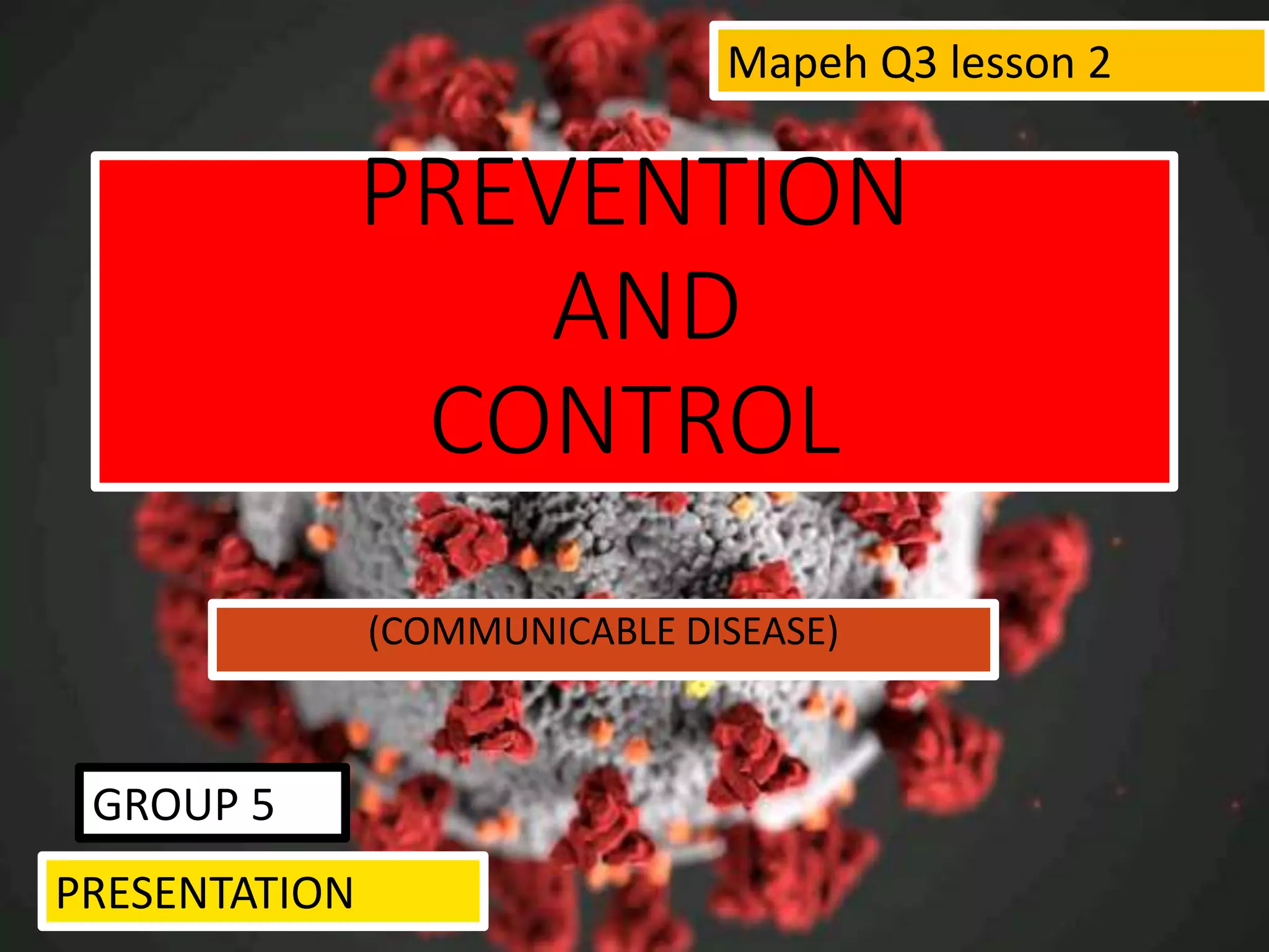 Communicable diseases | PPT