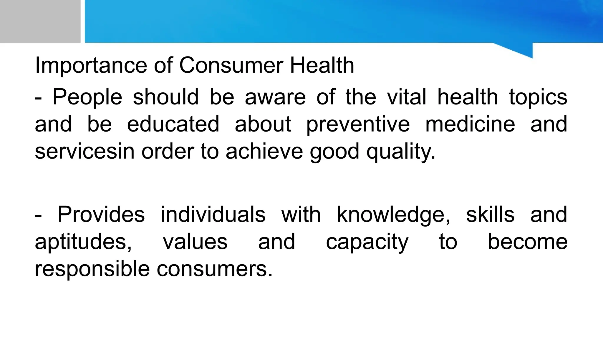 MAPEH Quarter Four, Consumer Health.pptx