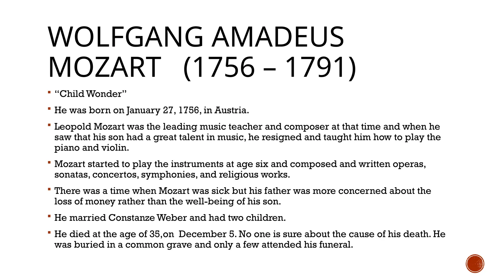 MAPEH 9: LESSON 6 | CLASSICAL COMPOSER HAYDN AND MOZART | PPTX ...