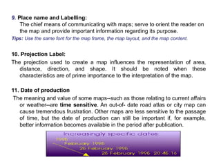 Map and Map Elements by Prof. Nazmun Nahar | PPT