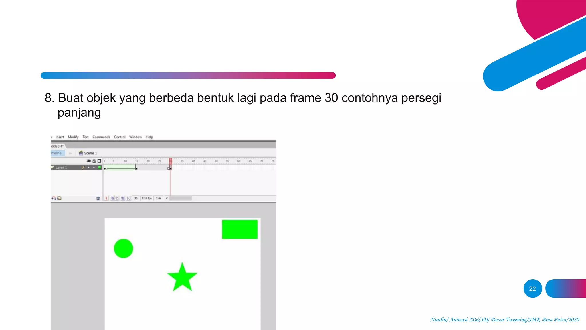 Mapel Teknik Animasi 2D dan 3D XI MM Materi Animasi Motion Tweening.pptx
