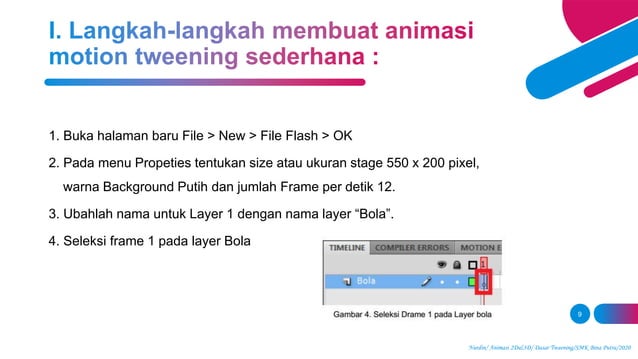 Mapel Teknik Animasi 2D dan 3D XI MM Materi Animasi Motion Tweening.pptx