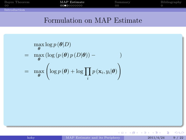 MAP Estimation Introduction | PPT