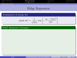 MAP Estimation Introduction | PPT