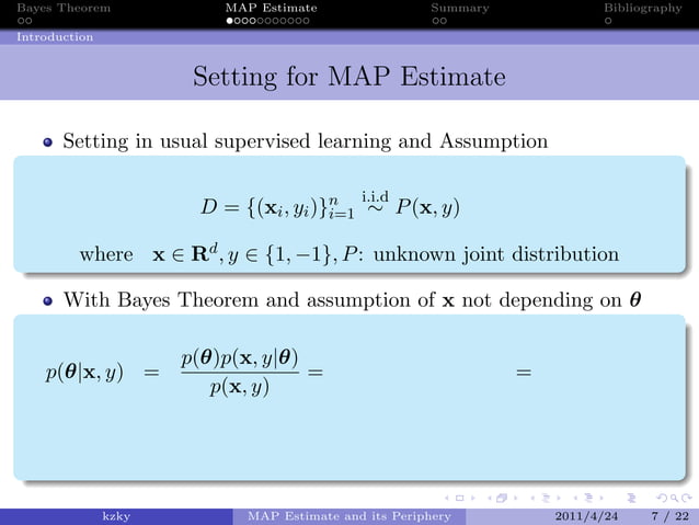 MAP Estimation Introduction | PPT