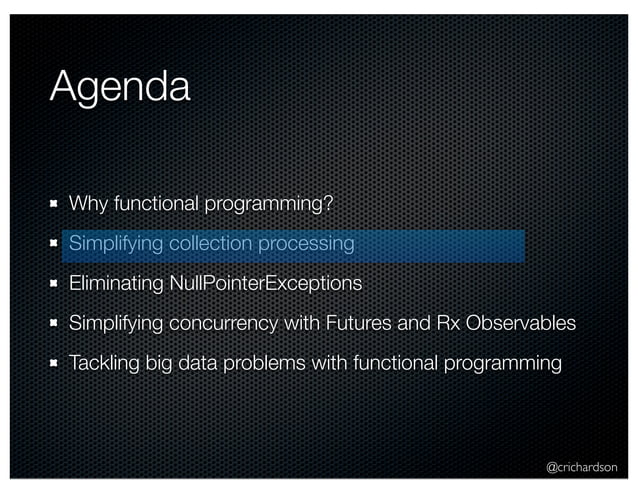 Map, flatmap and reduce are your new best friends (javaone, svcc) | PPT