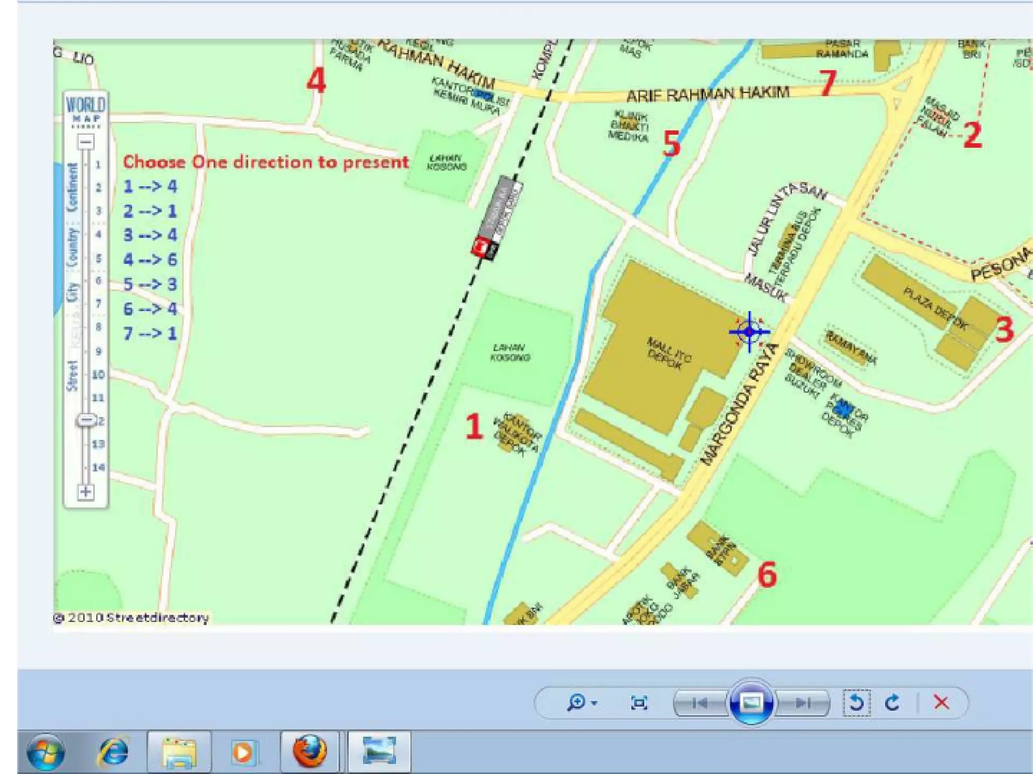 Map for practice direction | PPT