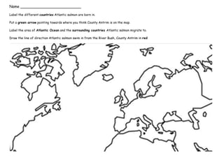 Map for salmon journey | PPT