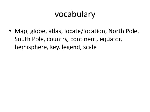 Ell 3rd grade Map geography | PPT