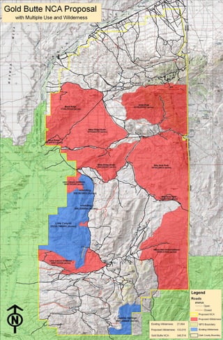 Gold Butte NCA Proposal Map | PDF