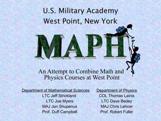 MAPH - Math & Physics and Interdisciplinary Course | PPT