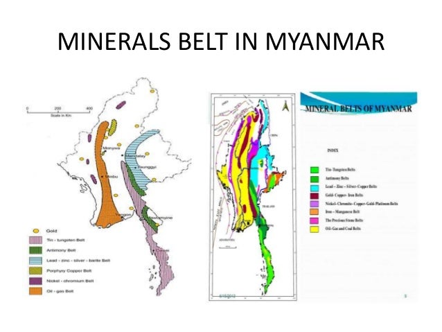 MAP & ILLUSTRATION TELLING THE STORY OF MYANMAR MINERALS DEPOSIT