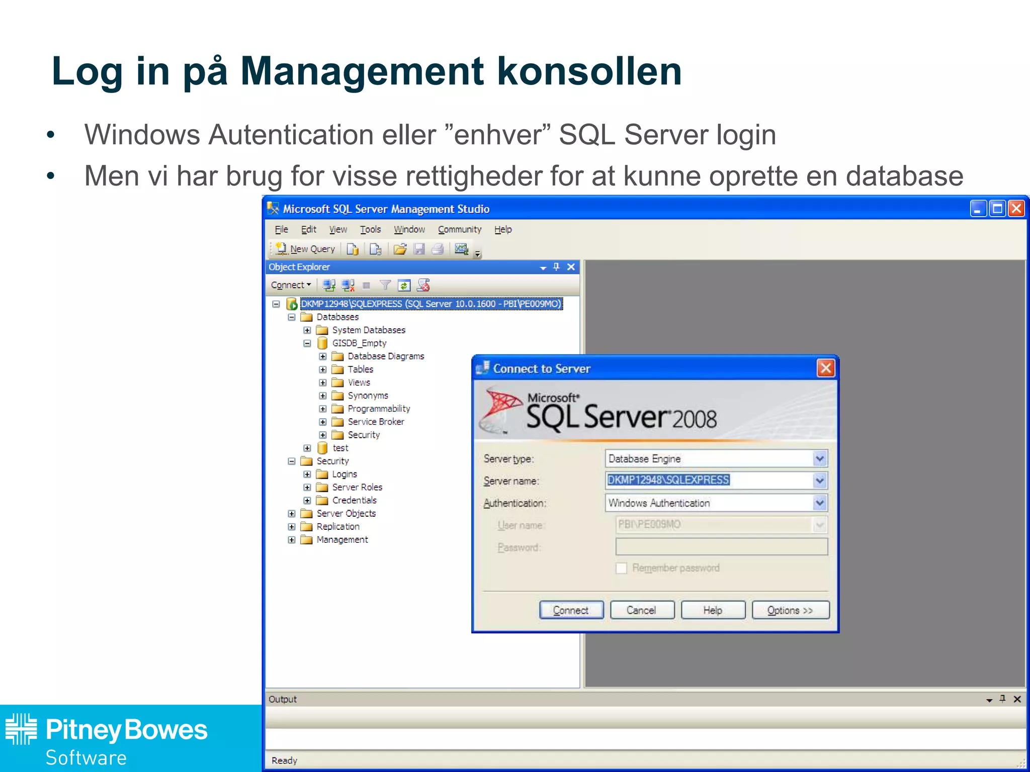 MapInfo Pro og SQL Server - Uden opgaver | PPT