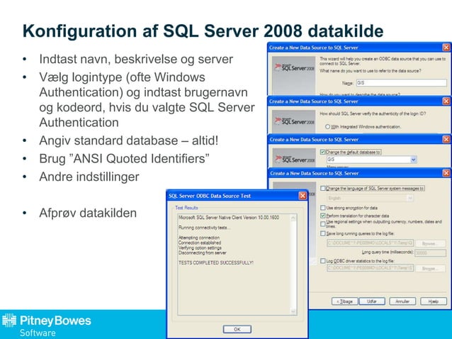 MapInfo Pro og SQL Server - Uden opgaver | PPT