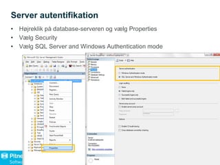 MapInfo Pro og SQL Server - Uden opgaver | PPT