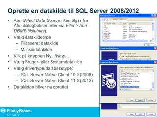 MapInfo Pro og SQL Server - Uden opgaver | PPT