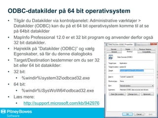 MapInfo Pro og SQL Server - Uden opgaver | PPT