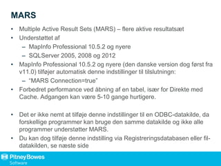 MapInfo Pro og SQL Server - Uden opgaver | PPT