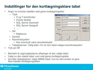 MapInfo Pro og SQL Server - Uden opgaver | PPT