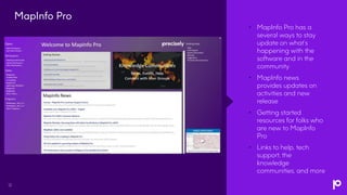 MapInfo Pro Customer Support Forum | PPTX