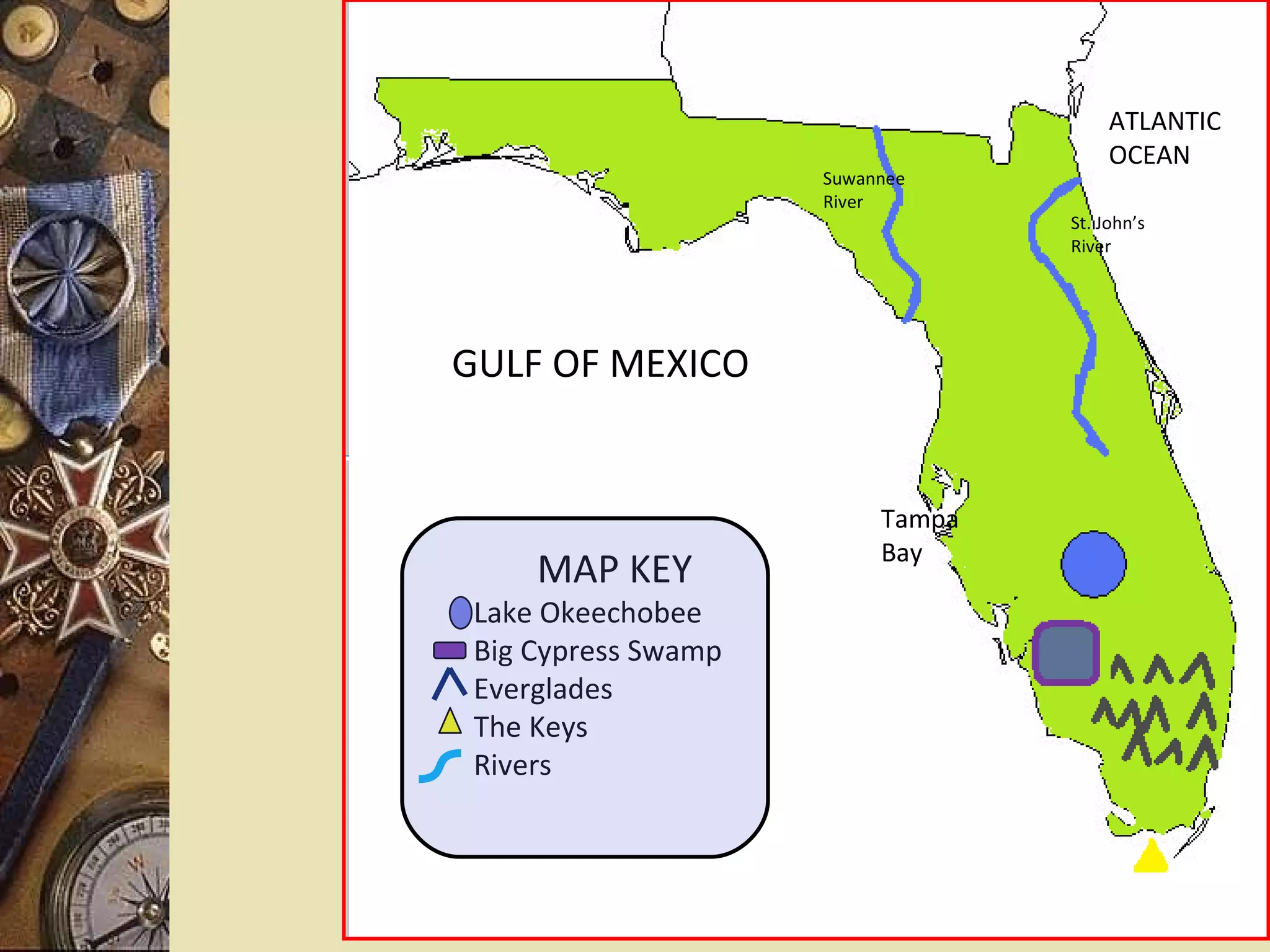 FL map intro (physical) | PPT | Geography | Science
