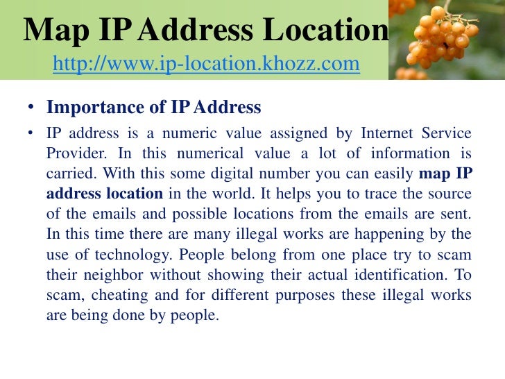 Map IP Address Location