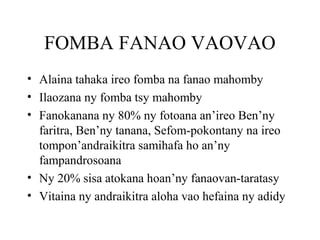 MAP ho an'ny malagasy ho fampandrosoana | PPT