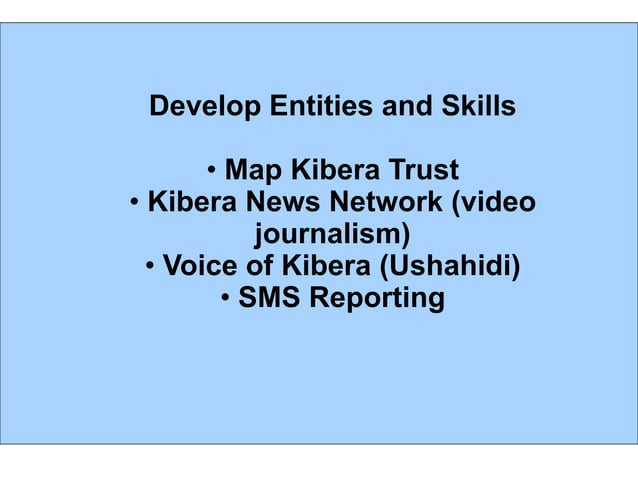 Map kibera presentation plan management meeting PDF | PDF | Internet ...